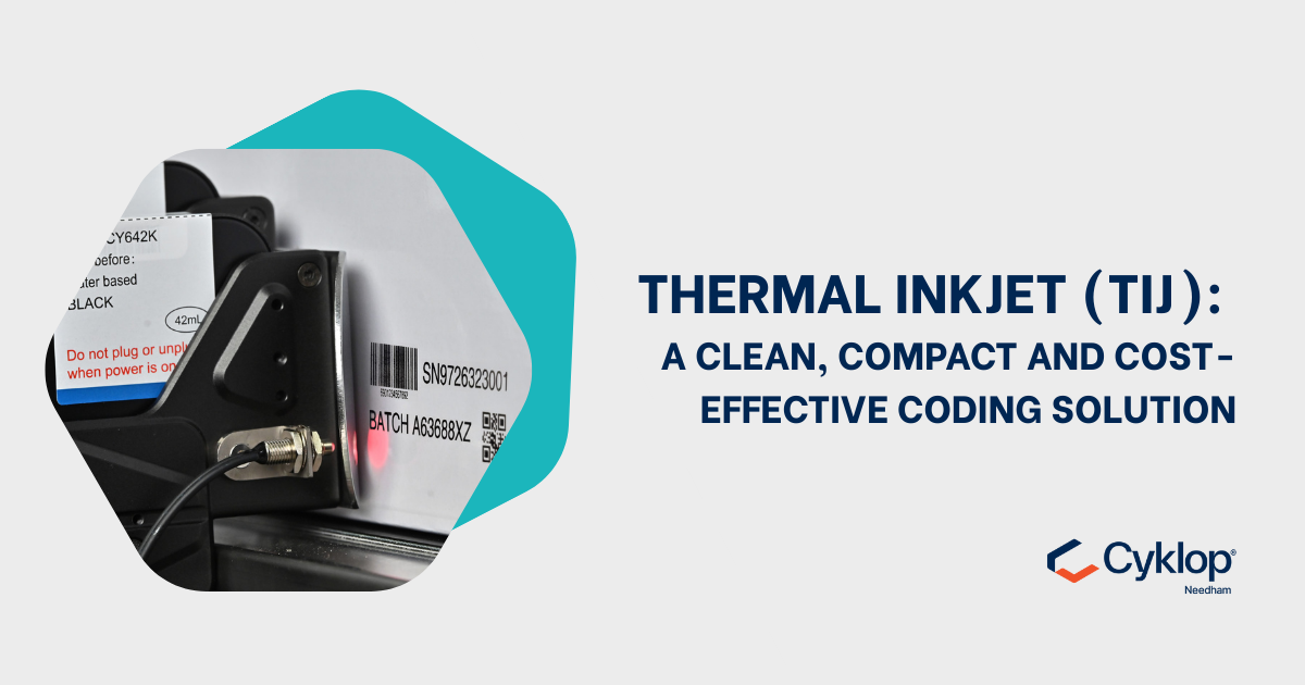 Thermal Inkjet (TIJ) Coding Solutions | Cyklop Needham